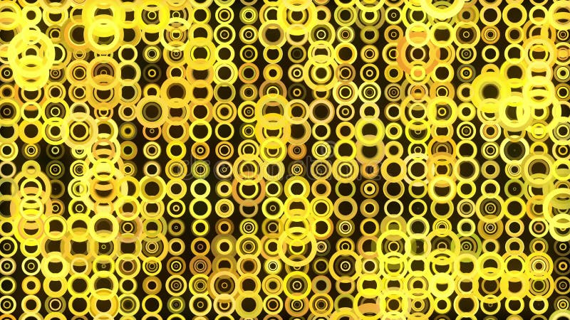 Abstract Golden Animated Circle Rings Video Loop Background ...