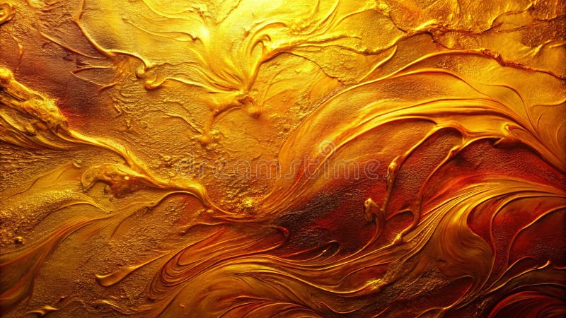 Abstract Golden and Auburn Swirls a Luxurious Textured Background ...