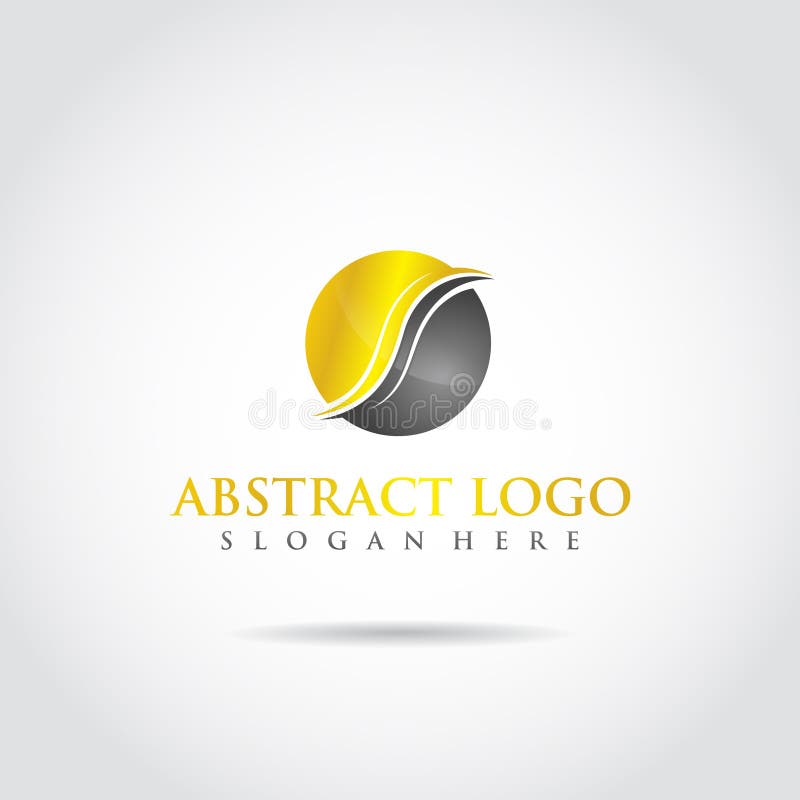 Abstract Golden Ball Logo Design. Vector Illustration Eps.10 Stock ...