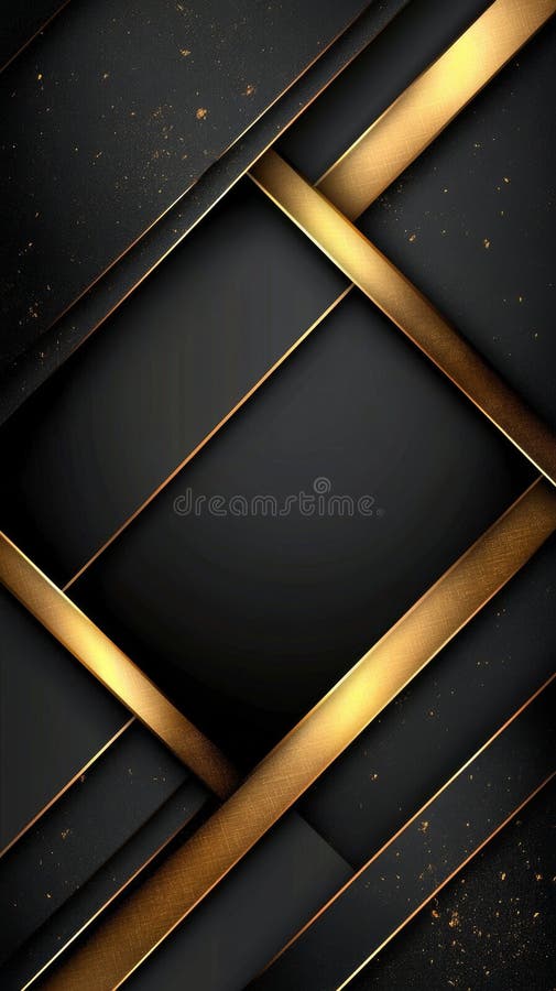 Abstract Golden and Black Design with Sparkling Effects Suitable for ...