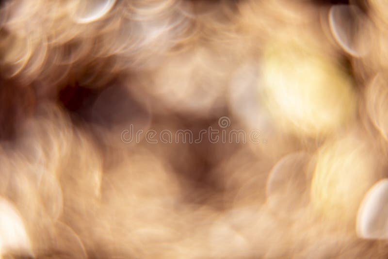 Abstract Golden Blur Background with Rounded Shapes Stock Image - Image ...