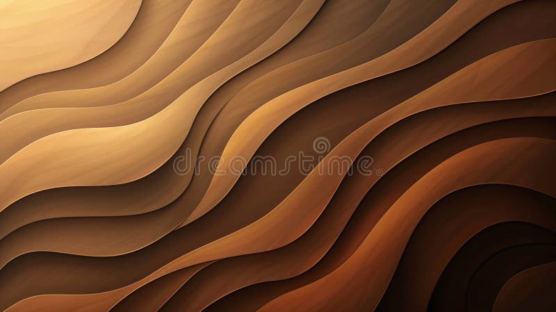 Abstract Golden Brown Waves Seamless Background Texture Perfect for ...