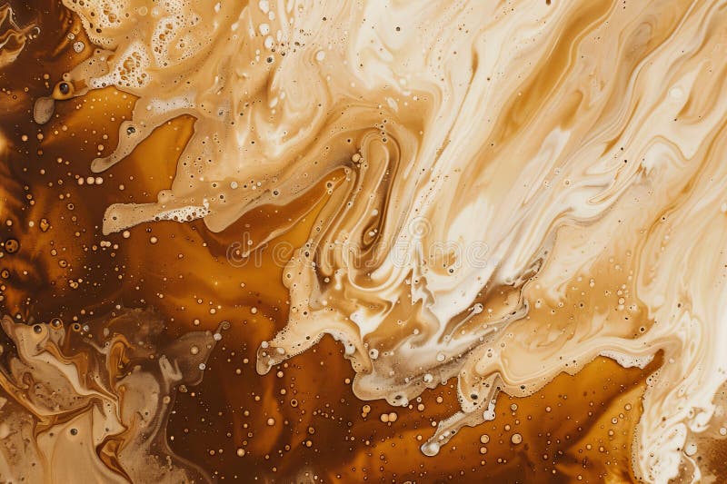 Abstract Golden Coffee Swirl Texture Stock Illustration - Illustration ...