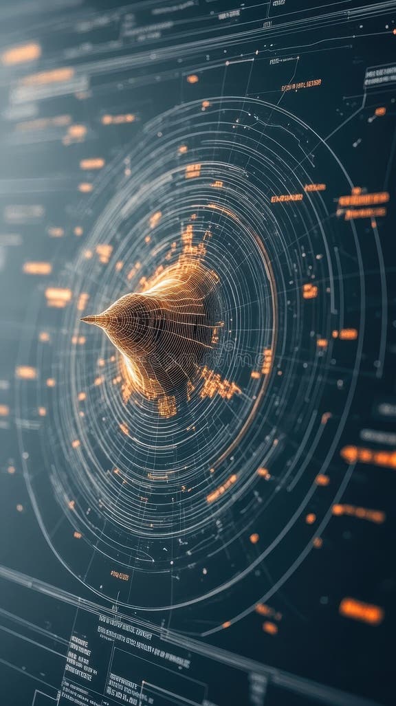 Abstract Golden Core Pulsating within Digital Data Streams and Orbital ...