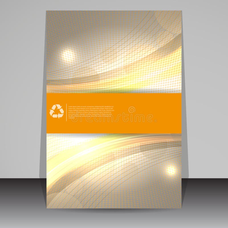 Abstract golden Cover stock vector. Illustration of flame - 28785922