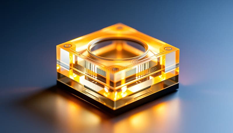 Abstract Golden Cube, Representing Geometric Shapes, Gold Textures ...