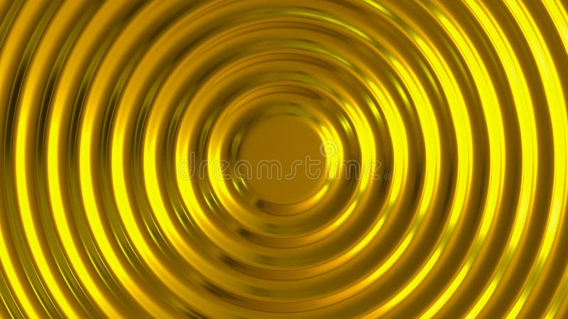 Abstract Golden 3D Circle Backdrop Illustration Stock Illustration ...