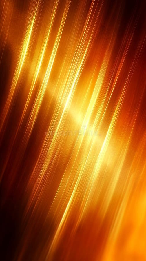 Abstract Golden Diagonal Lines Background Glowing Orange and Yellow ...