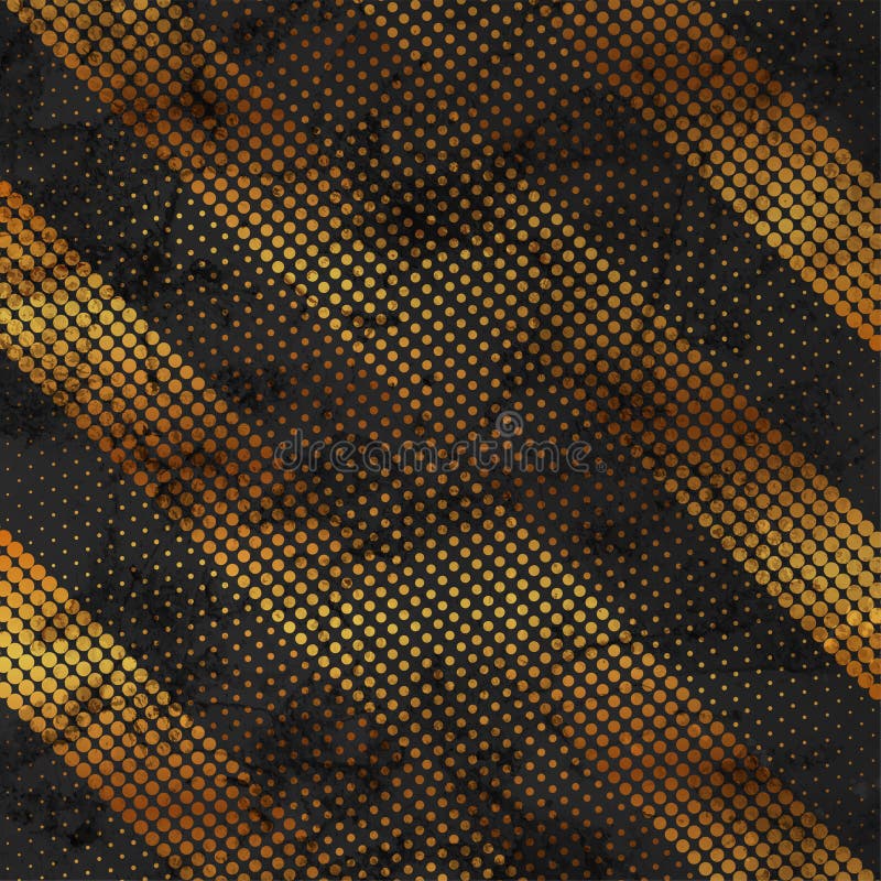 Golden Dotted Background Template. Stock Vector - Illustration of ...