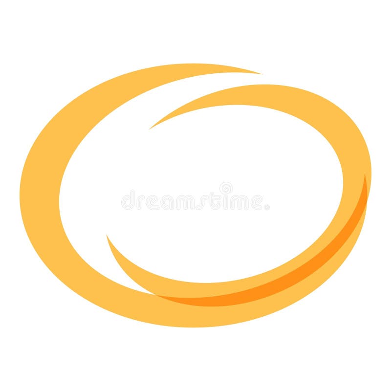 Abstract Golden Double Circle Swirl Logo Template Design Element Stock ...