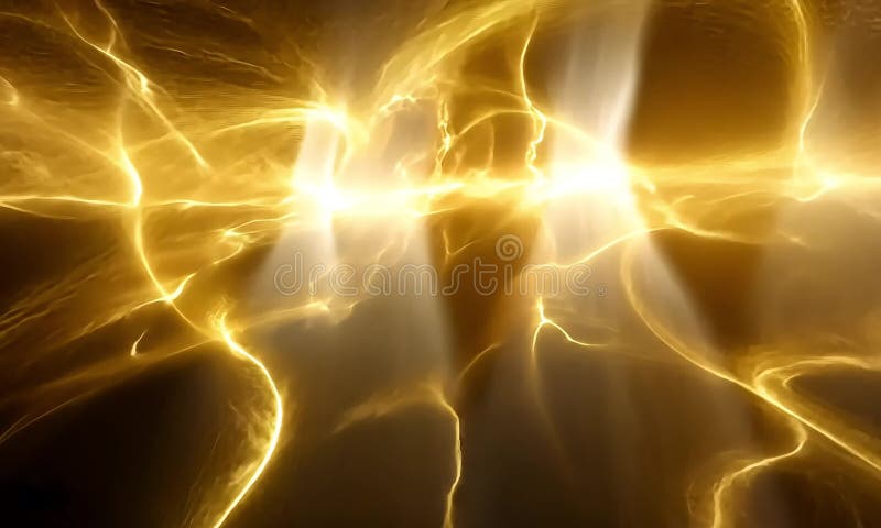 Abstract Golden Energy Flow Stock Video - Video of motion, mystic ...
