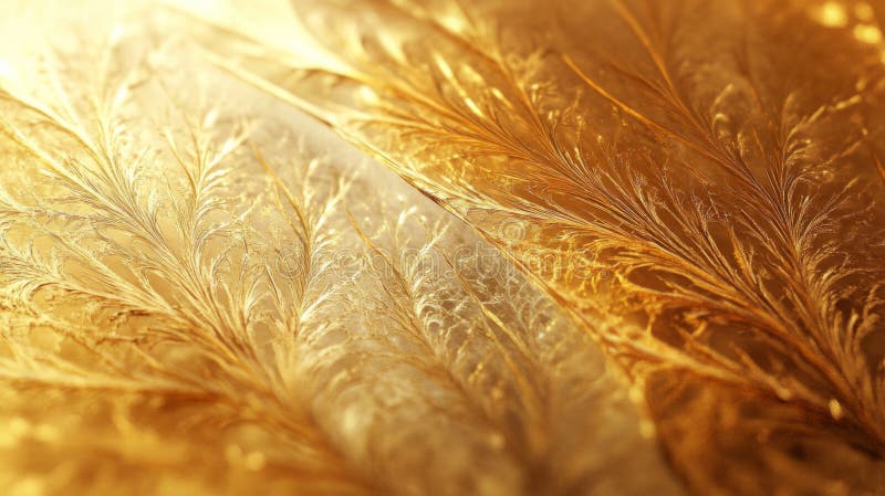 Abstract Golden Filigree Pattern Stock Illustration - Illustration of ...