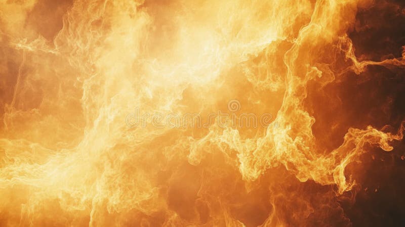 Abstract Golden Fire Swirling Nebula Background Stock Illustration ...