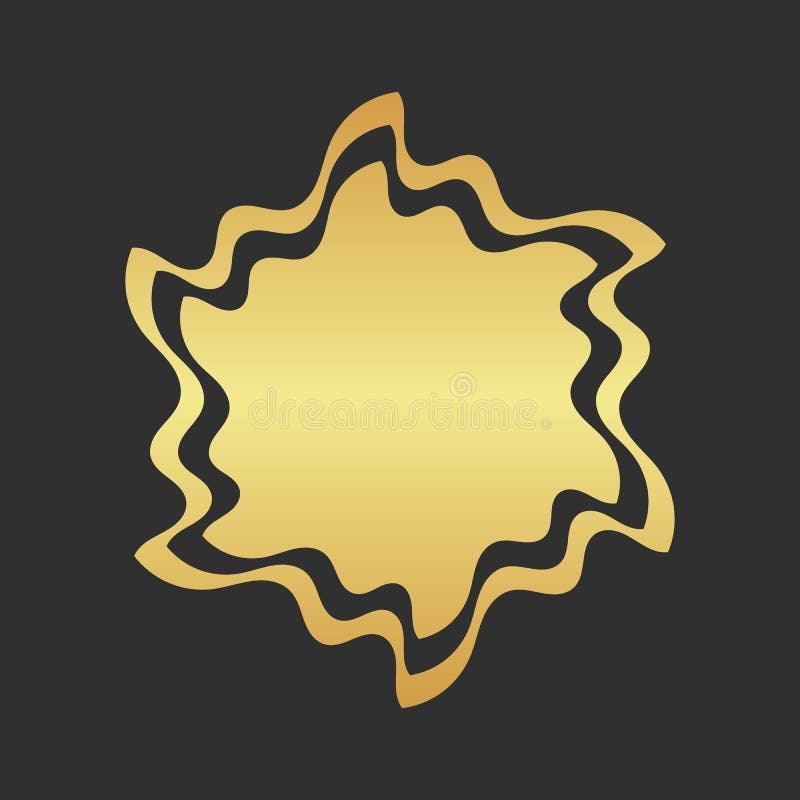 Abstract golden frame. stock vector. Illustration of elegance - 122336251