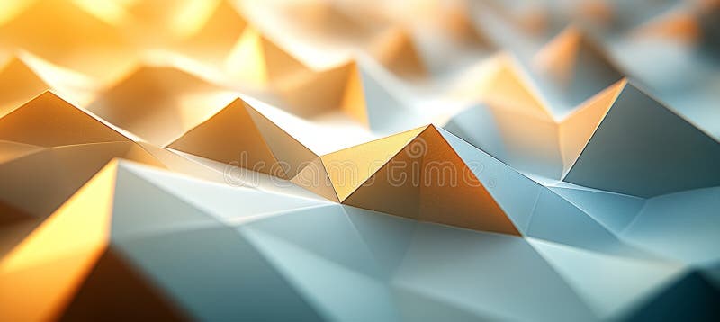 Abstract Golden Geometric Background, Digital Vector Illustration ...
