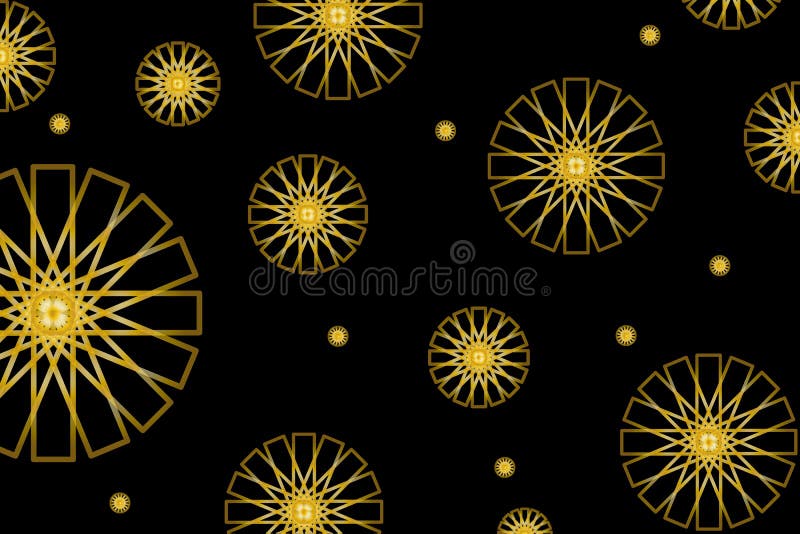 Abstract Golden Geometric Ornamen Background Stock Vector ...