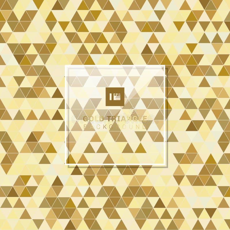 Abstract Golden Geometric Triangle Pattern Background Luxury Style ...