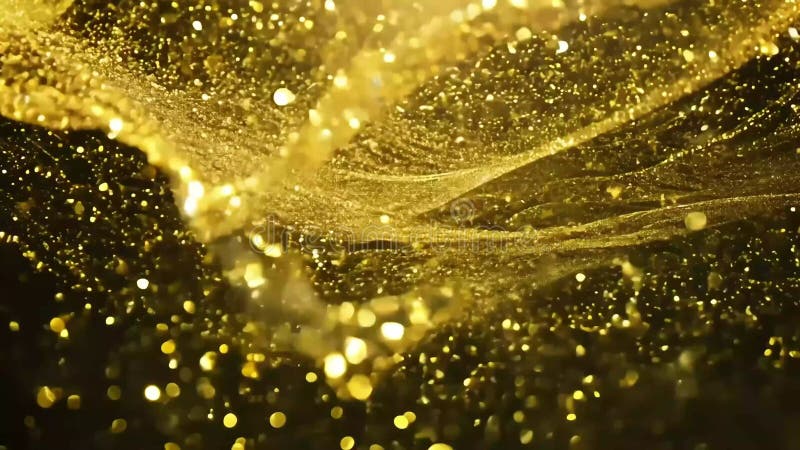 Abstract Golden Glitter Background with Sparkling Particles Stock ... Abstract Golden Glitter Background with Sparkling Particles Stock ...