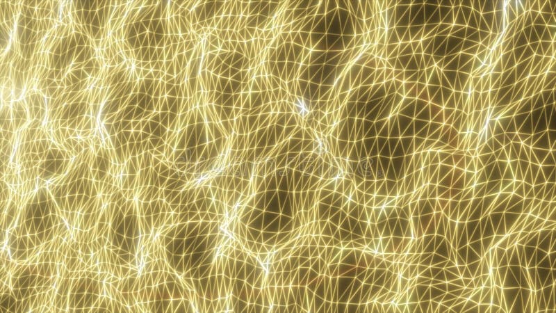 Abstract Golden Glowing Wireframe Mesh Stock Illustrations – 292 ...
