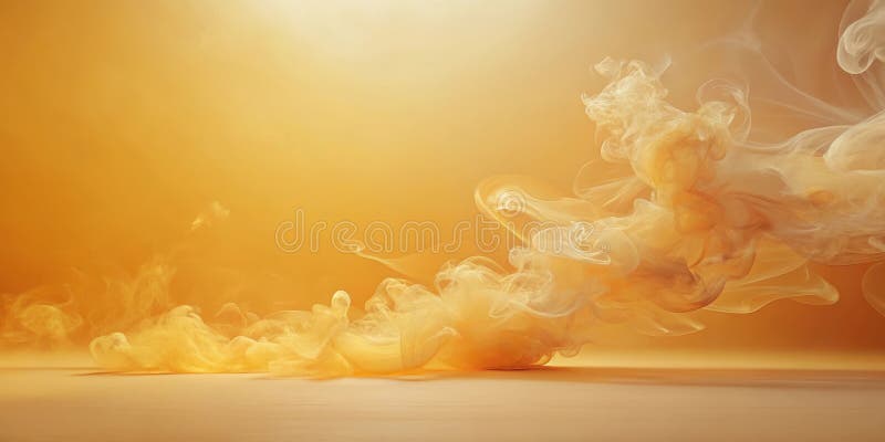 Abstract Golden Haze a Serene Visual Representation of Fluid Dynamics ...