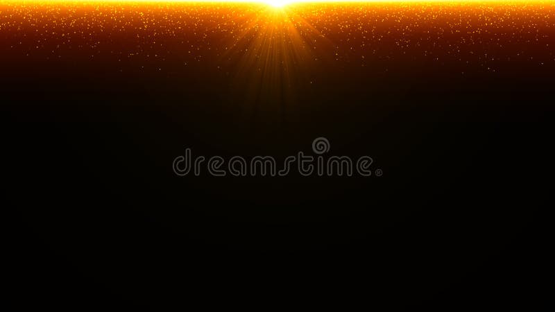 Abstract Golden Light Background with Gold Particle Effects Glowing ...