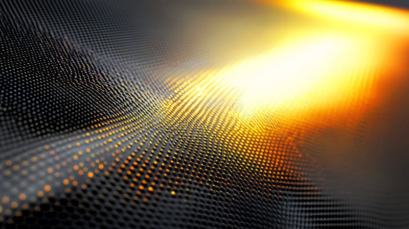 Abstract Golden Light on Dark Grid Surface Stock Photo - Image of ...