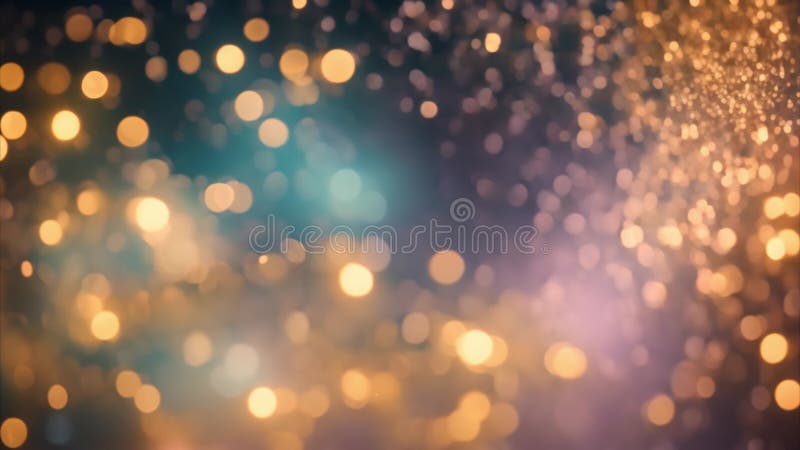 Golden Lights on a Black Background. Design Stock Video - Video of ...