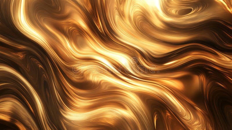 Abstract Golden Liquid Texture Background Stock Illustration ...