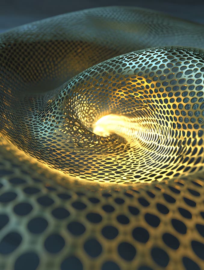 Abstract flowing mesh wave stock vector. Illustration of geometric ...