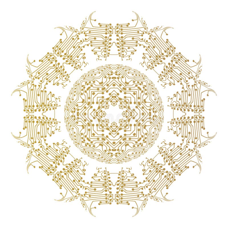 Chaotic Mandala Stock Illustrations – 3,237 Chaotic Mandala Stock ...