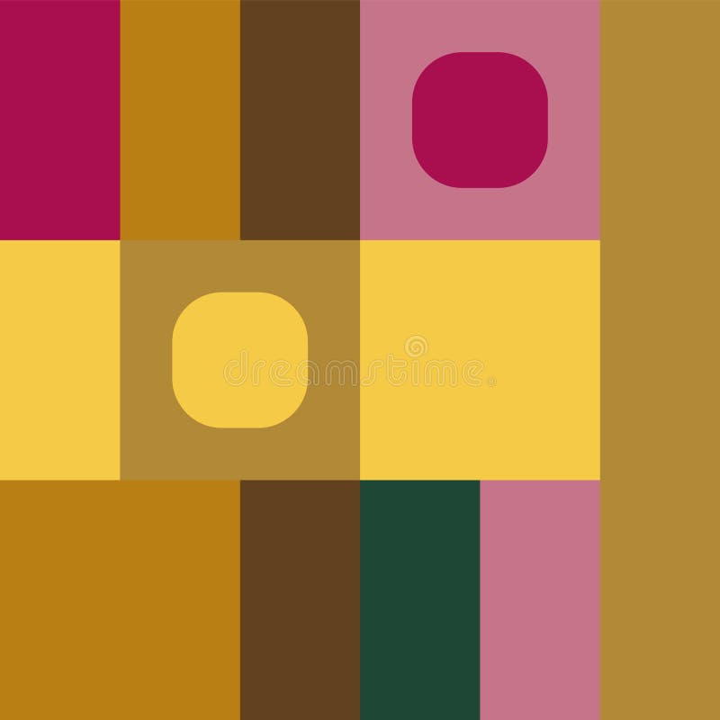 Abstract Golden Minimalist Vector Geometry, Punchy Forms and Colors ...
