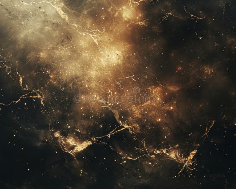 Abstract Golden Nebula Texture Background. Generative AI Stock ...