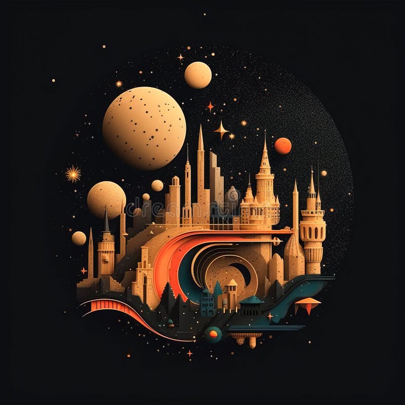 Golden Night Falling Curtain Royal Awards Graphics Background. Luxury ...