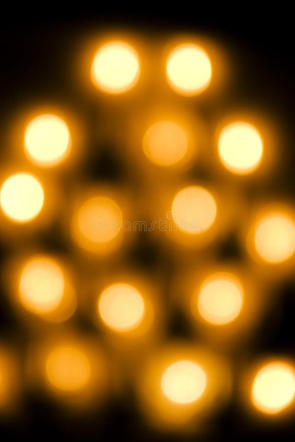 Abstract Golden Orange Lights Stock Photo - Image of romantic ...