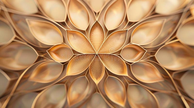 Abstract Golden Pattern with Intricate Details Creating a Beautiful ...
