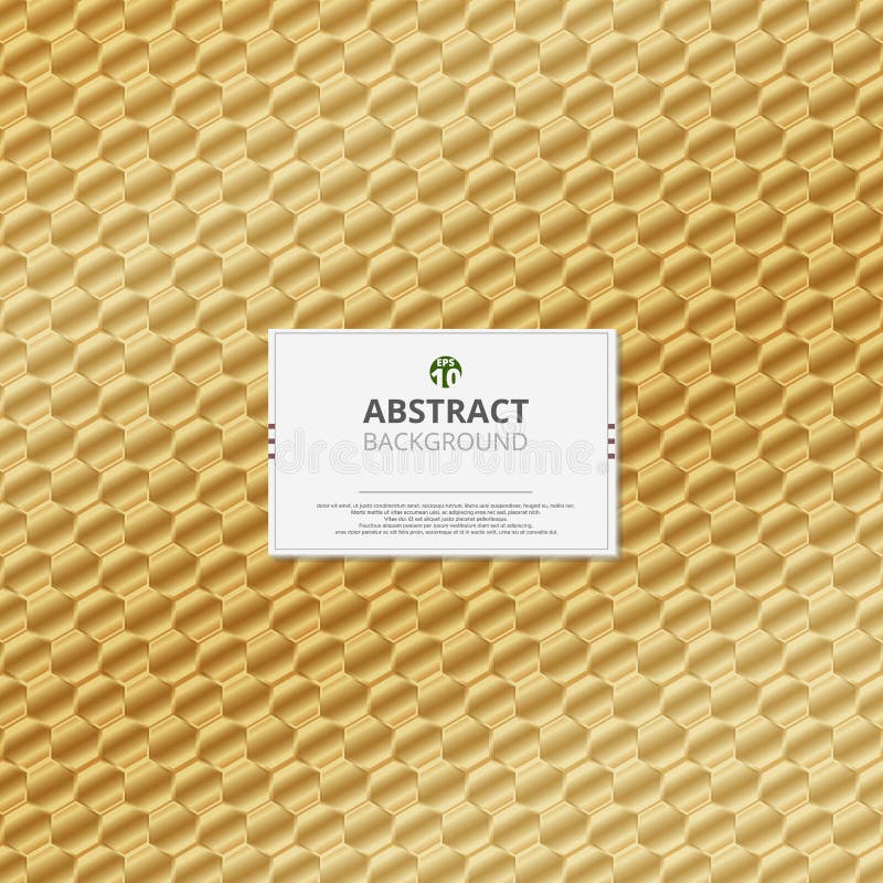 Abstract of Golden Pentagon Shape Pattern Background. Stock Vector ...