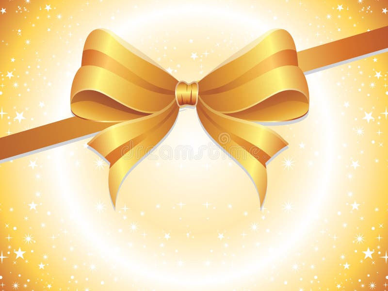 Abstract golden ribbon stock vector. Illustration of present - 16067954