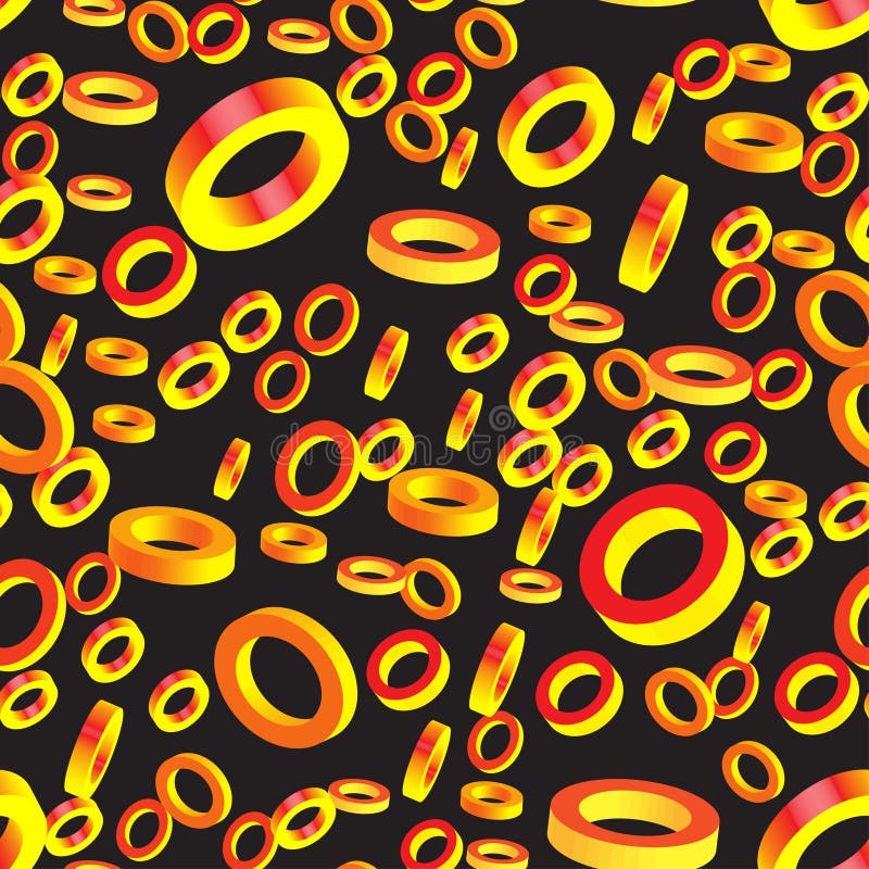 Abstract Golden Rings stock vector. Illustration of abstract - 110644059