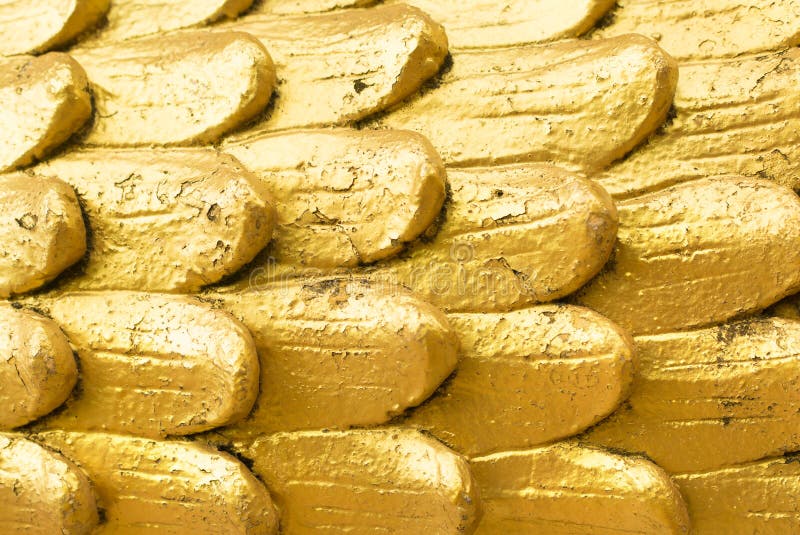 Abstract Golden Scales Close Up Texture Stock Photo - Image of detail ...