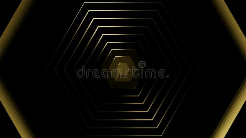 Abstract Golden Shape with Seamless Loop Background Stock Video - Video ...