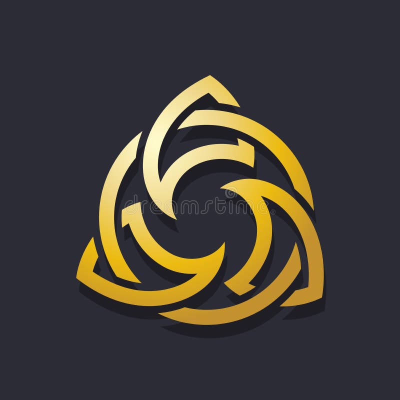 Abstract golden symbol stock vector. Illustration of abstract - 200563857