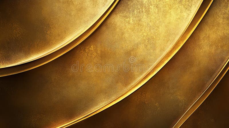 Abstract Golden Texture Background with Curved Lines Stock Illustration ...