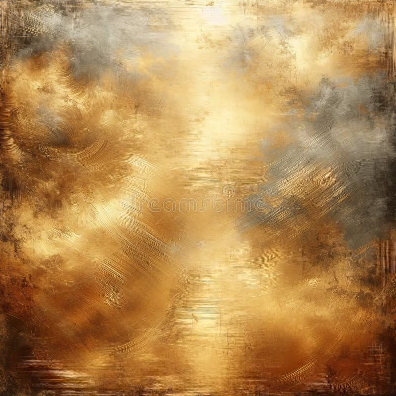 Abstract Golden Texture with Dynamic Brush Strokes and Luminous Effects ...
