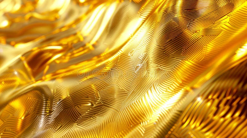Abstract Golden Texture with Engraved Patterns, Generative AI Stock ...