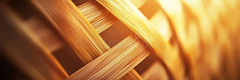 Abstract Golden Texture Interwoven Strands, Light and Shadow Play for ...