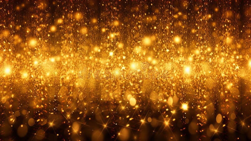 Abstract Golden Twinkle Background Stock Illustration - Illustration of ...