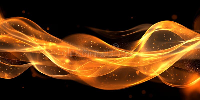 Abstract golden wave stock illustration. Illustration of golden - 355578901