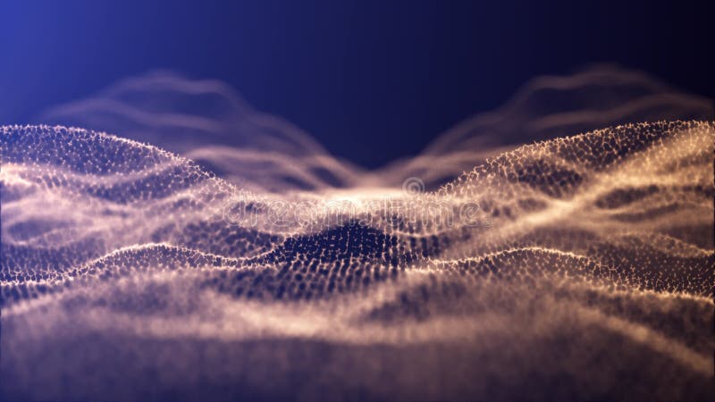 Abstract Golden Wave Light Pattern with a Soft Glow, Creating a Visual ...