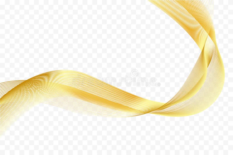 Abstract Golden Wave Lines Vector Illustration Background Stock Vector ...