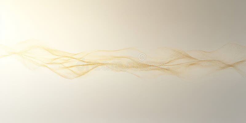 Abstract Golden Wave Pattern on Light Background with Subtle Gradient ...